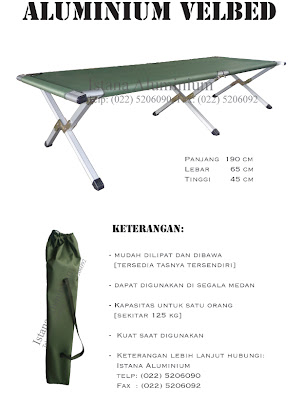 Velbed Aluminium - Ranjang Lipat: Tersedia Velbed Aluminium [Kasur Lipat]