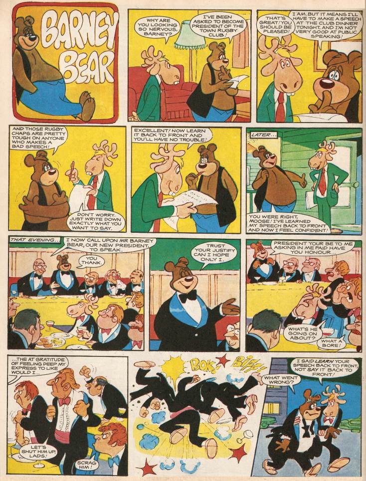 This Blog's A Load Of CARTOONS!: TV Comic's Six Of The Best - Barney Bear