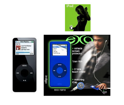Apple Ipod Nano 1GB Black 240 Songs in Your Pocket + Exo Nano Combo ...