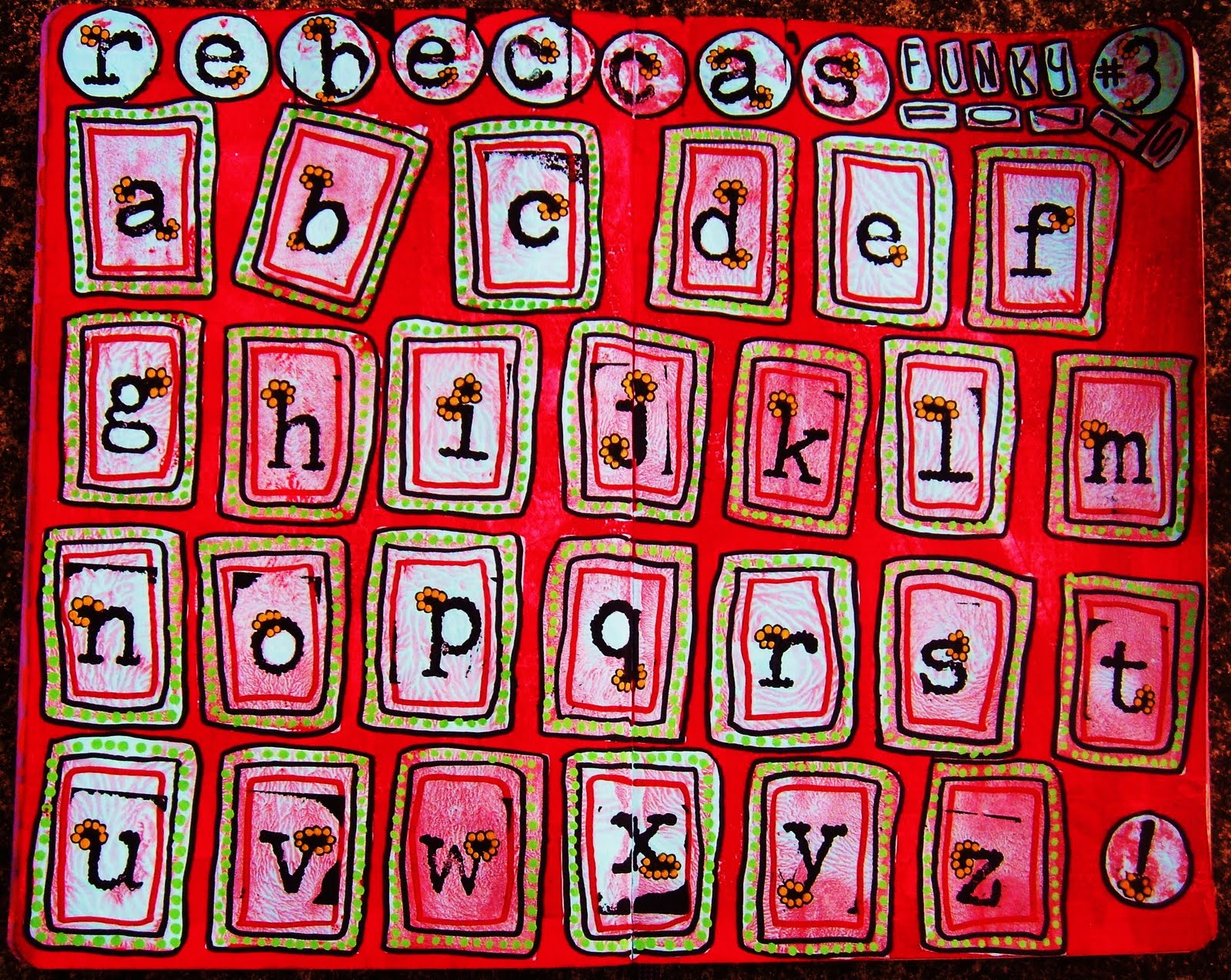 Daisydolls Gypsy Caravan: "Funky Fonts" in My Moleskin Journal