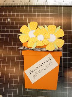 FLAT FISH PAPER ARTS: Flower Pot Card Sample