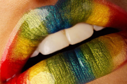 Lip Fetish: Rainbow Colorful Lips