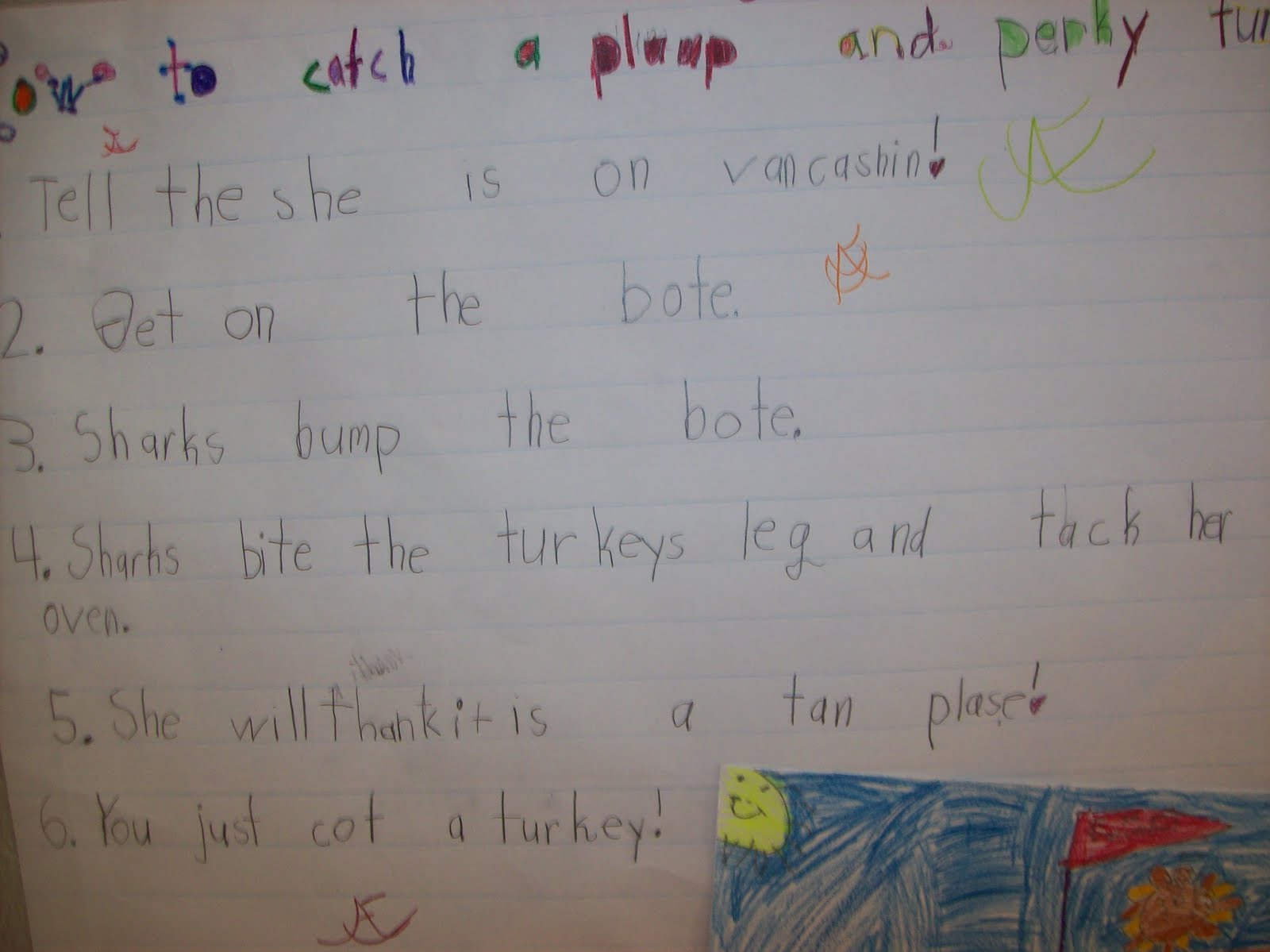 First Grader...at Last!: How to Catch a Plump and Perky Turkey...