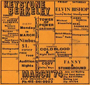 Lost Live Dead: 2119 University Avenue, Berkeley, CA: The Keystone Berkeley