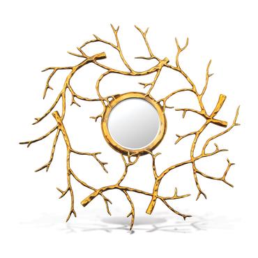 Hirondelle Rustique: DIY: Gold Branch Mirror Tutorial