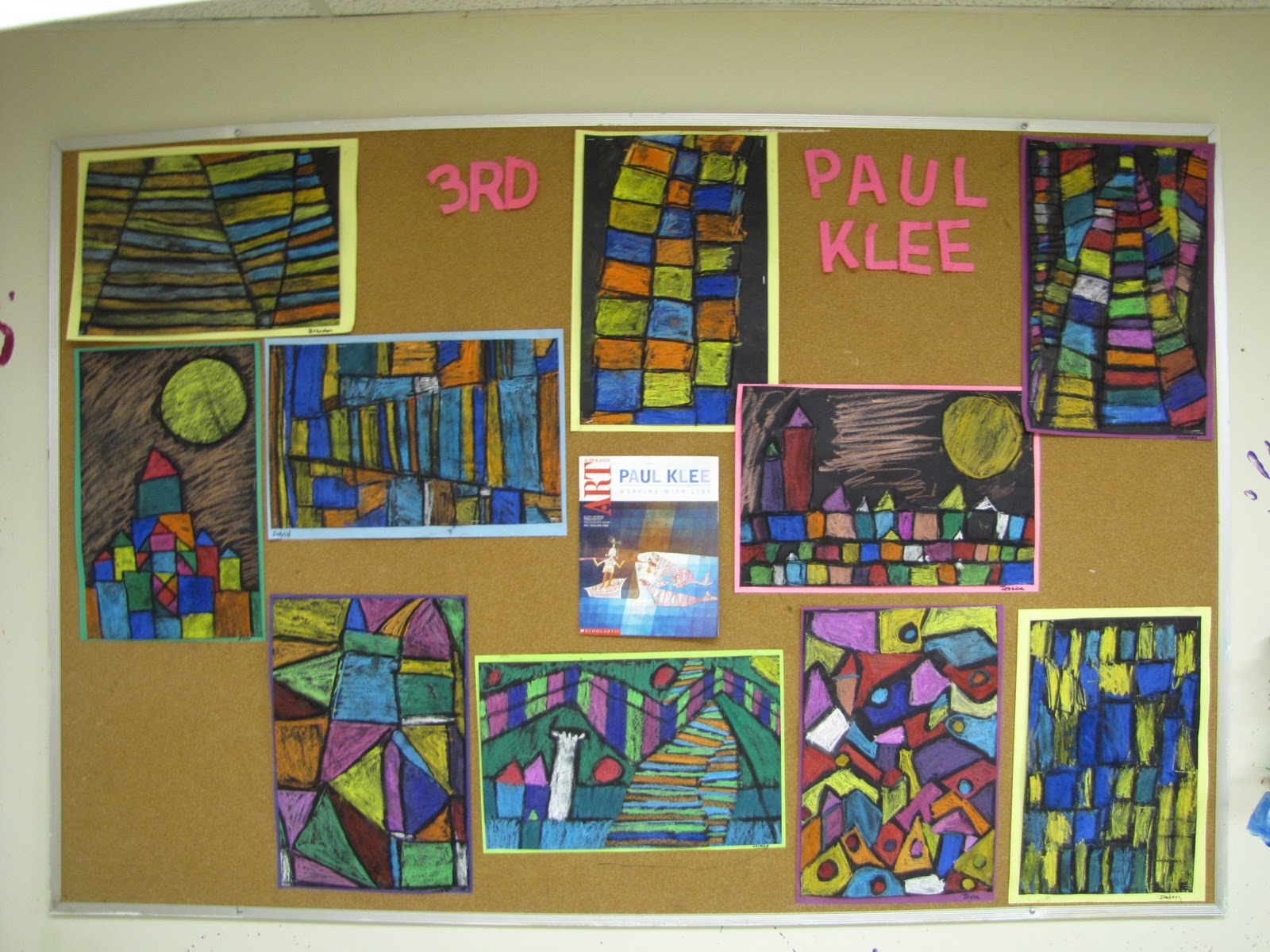 Lupe Delgado's Art and Artists: Third Grade Paul Klee Abstract Designs