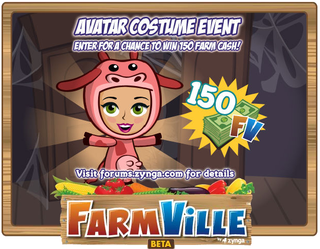FarmVille Feed Fanatic: Zynga's FarmVille Avatar Costume Contest Boasts ...