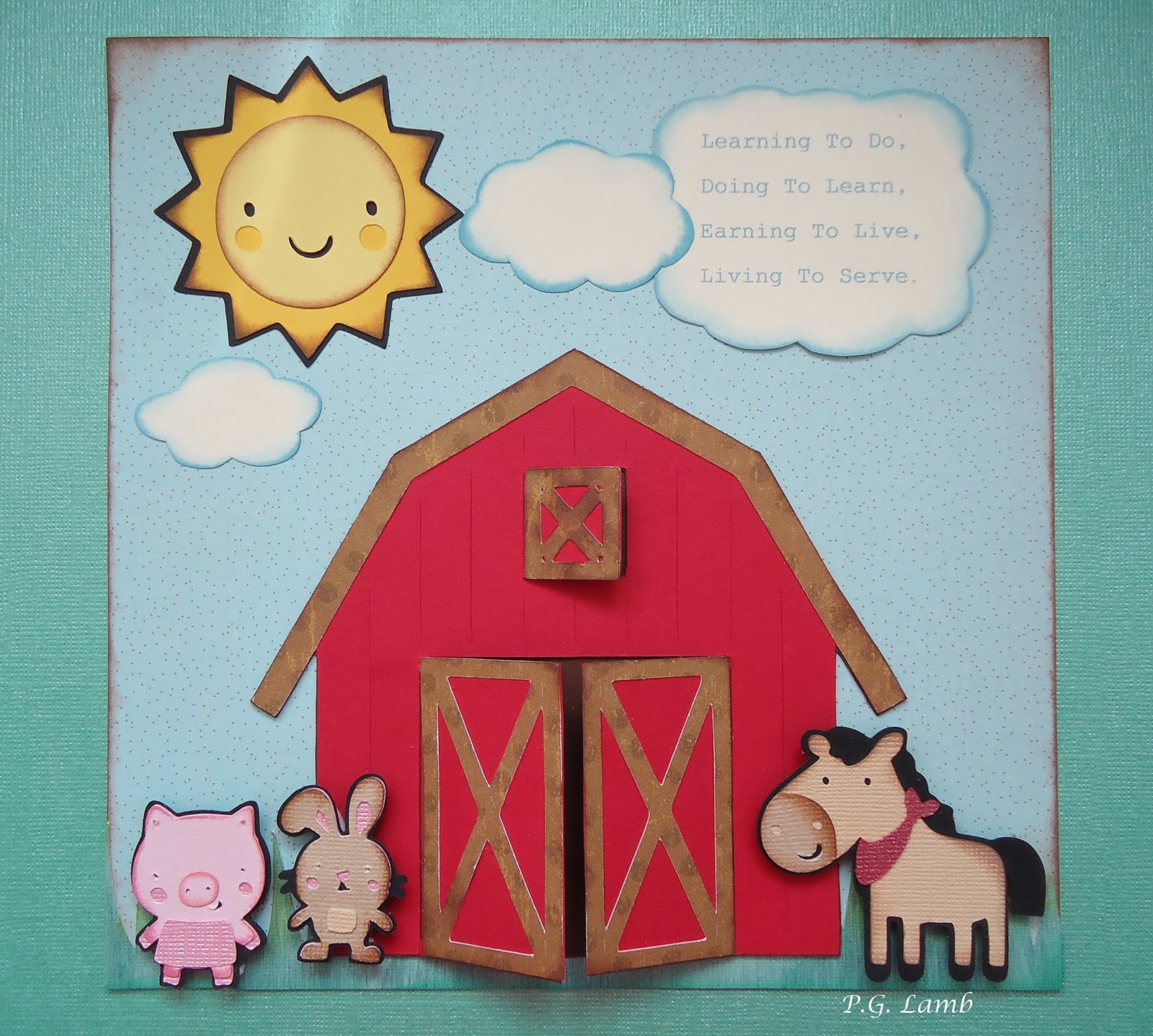 Peachy Paper Crafts: FFA Layout
