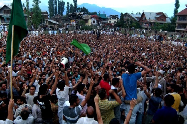 View Kashmir: Massive Pro-freedom Protests in Kashmir against illegal ...