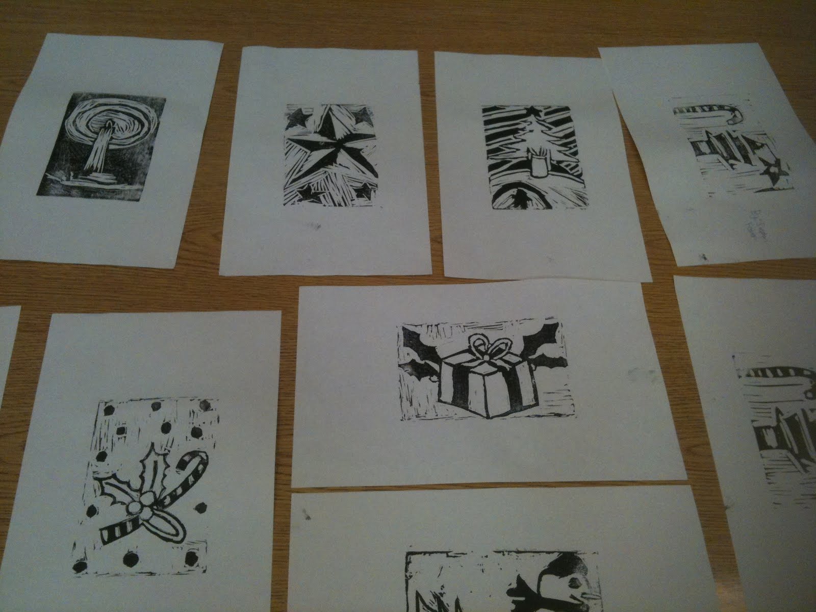 Visual Art at William Hall Academy: Winter Themed Relief Prints - Art 8