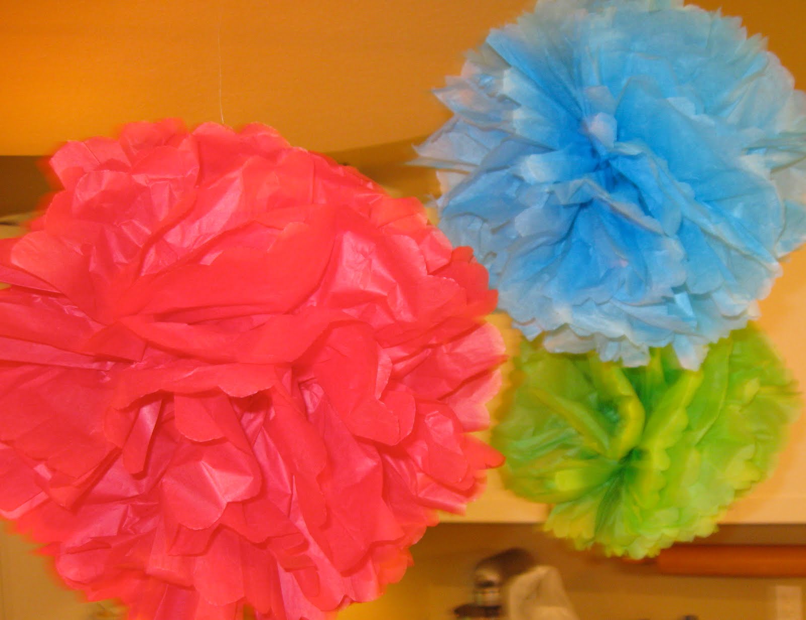 DIY Tissue Paper Party Puffs | Living Well Spending Less®