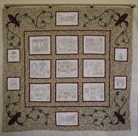 Quilter's Bazaar: French Collection stitchery quilt pattern