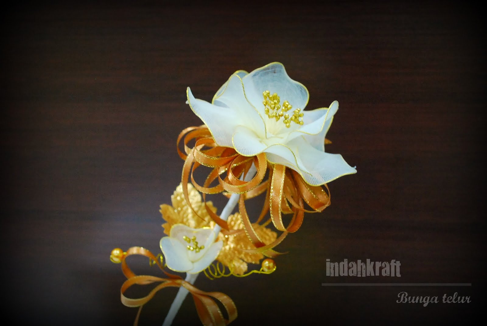 Gubahan Hantaran Indahkraft: Bunga Telur / bunga pahar