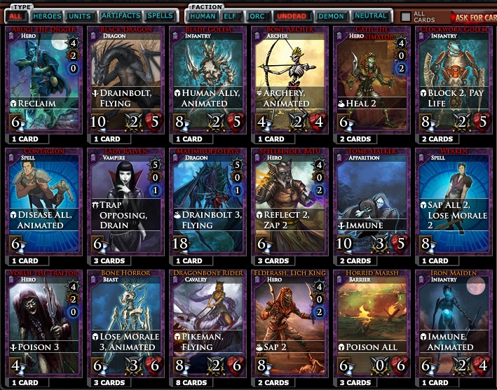 Warstorm Trading Cards: Collection...All in One!