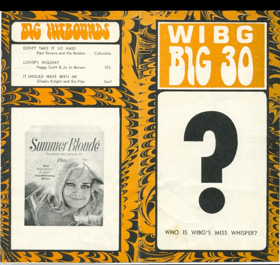 Nick's Radio Corner: WIBG Philadelphia Survey June 04 1968