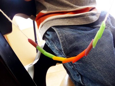 Ankle Biter Art: DIY dyed pasta & rice