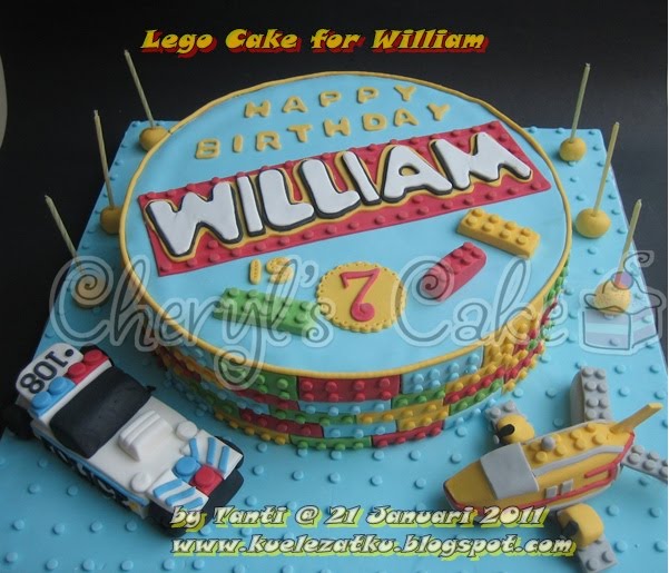Kue Ulang Tahun Anak | CupCake | Birthday Cake: Lego Cake for William
