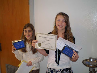 Wall Family Blog: Jenna's Marian Huhn Award