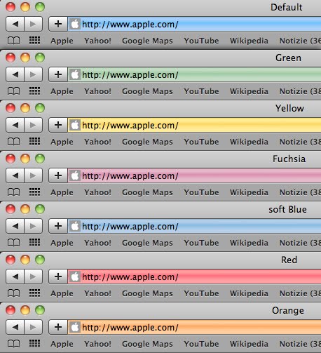 Safari 5 [Url Progress Bar Skins - Pack 1]