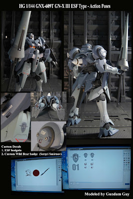 GUNDAM GUY: HG 1/144 GN-X III ESF Type - Completed (Work Logs & Action ...