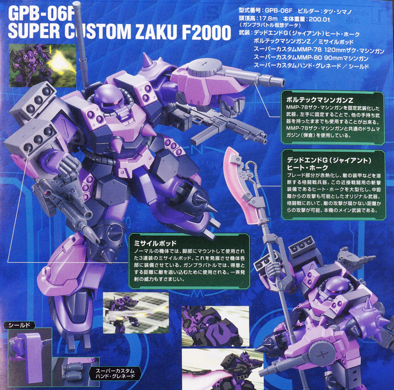 GPB-06F Super Custom Zaku F2000 | The Gundam Wiki | Fandom