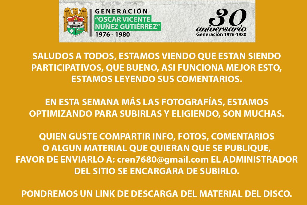 CREN Generación 76/80. Ciudad Guzmán, Jalisco.: ESTAMOS TRABAJANDO EN ...