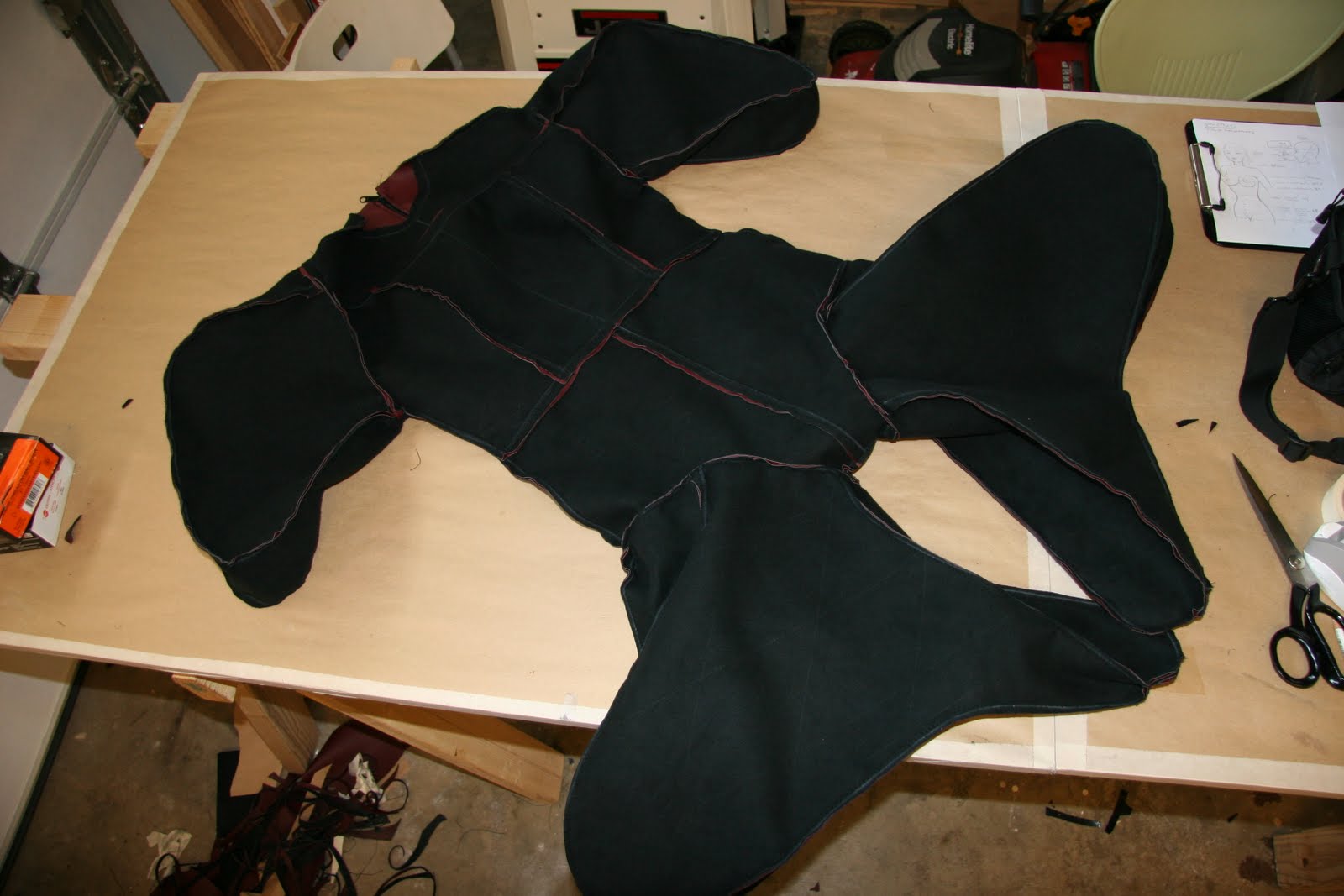 A fetish leathercrafters journal: F-suit: Prototype Stage