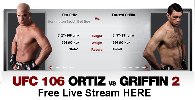 UFC 106 Ortiz vs Griffin 2 Complete Fight Card | Fight Sports Underground