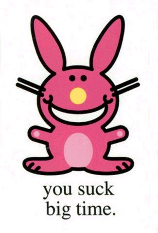 FREE Cartoon Graphics / Pics / Gifs / Photographs: Happy Bunny pictures