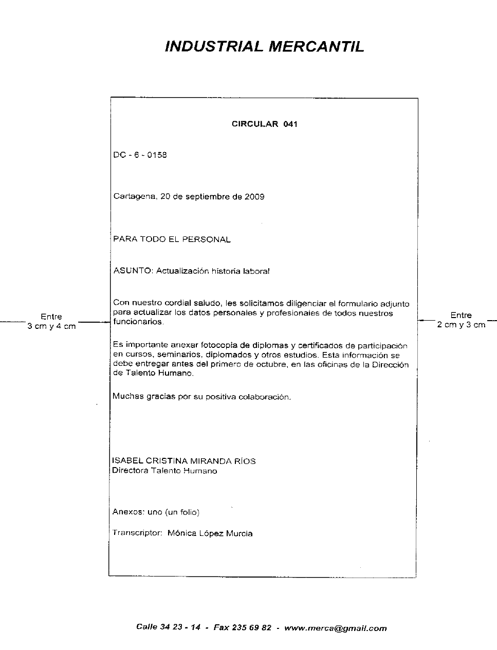 Producir Documentos: Como hacer una Circular