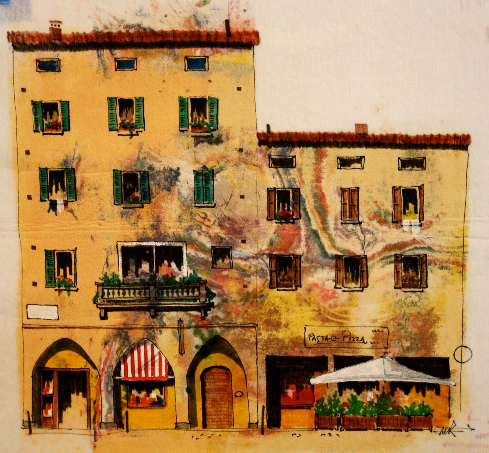 Reflections on a life in medicine, art, and Pasta: TWO CLAY DRAWINGS