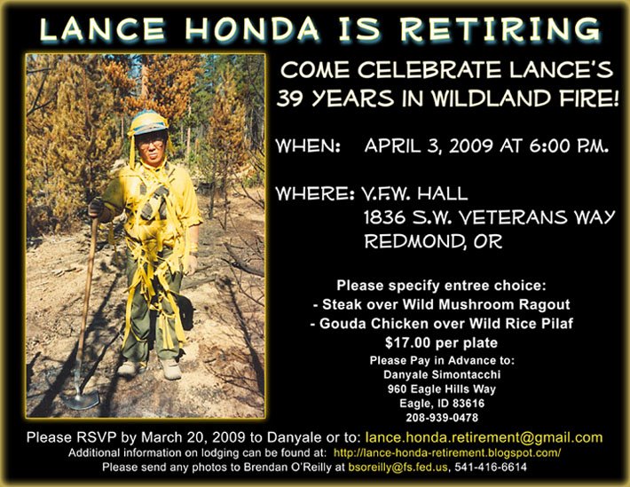Lance Honda's Retirement