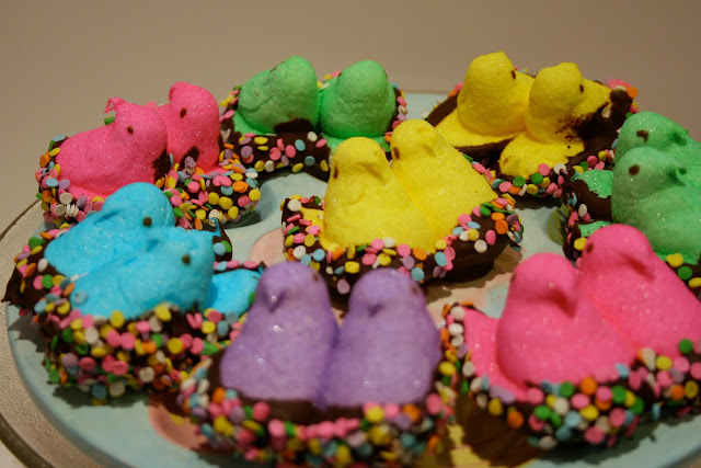 Chocolate Covered Sprinkled Peeps