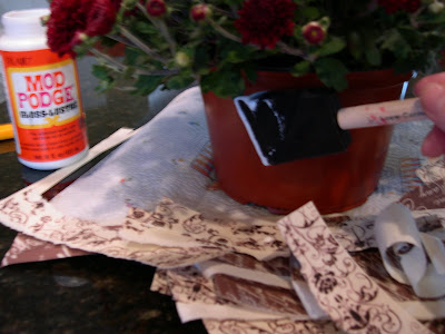 Thank You Mum Fairy: Mod Podge Planter Tutorial