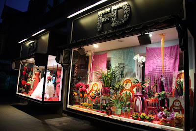 Mother's Day Window Dressing at Flower Design, March 2009