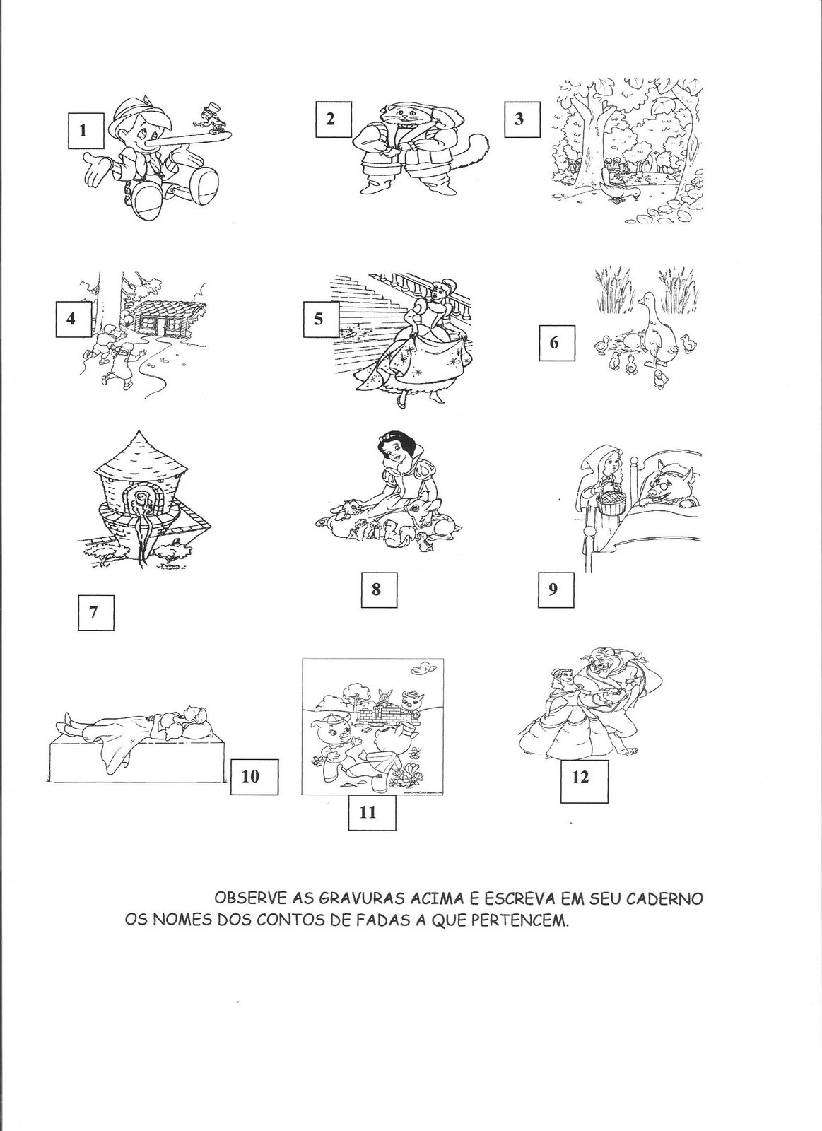 HISTORIAS INFANTIS: Atividades - Contos de Fada
