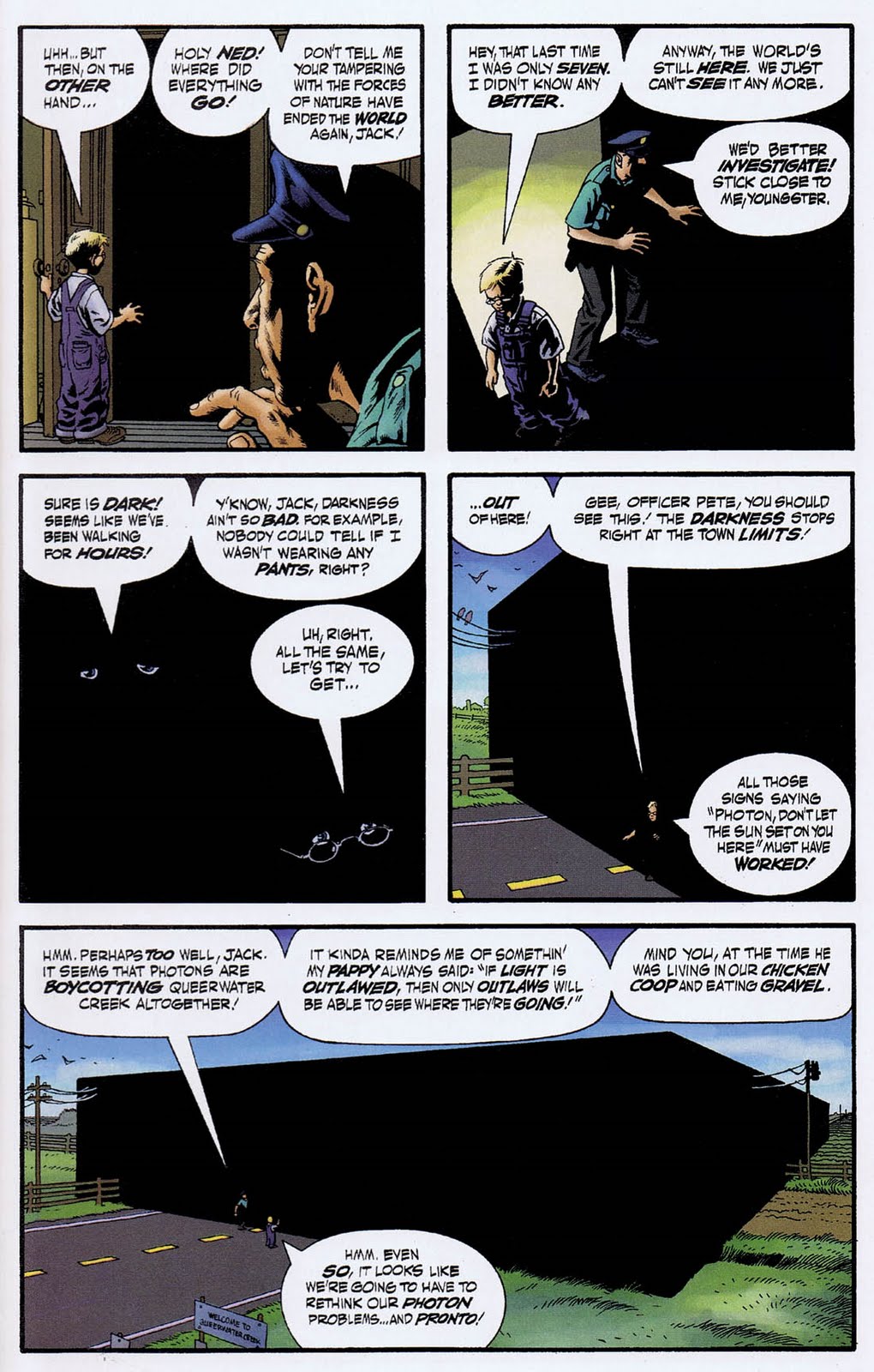 Kevin Nowlan: Jack B. Quick "The Unbearableness of Being Light", page 5