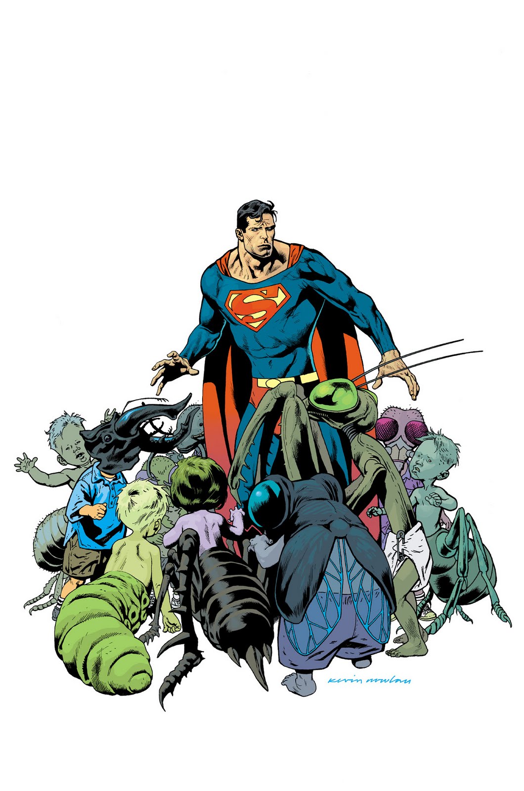 Kevin Nowlan: Superman #621 cover art