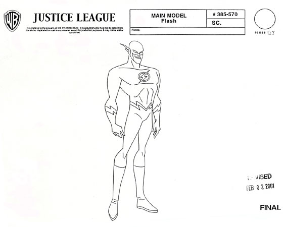 Art Team GO!: Justice League Turnaround and model sheets
