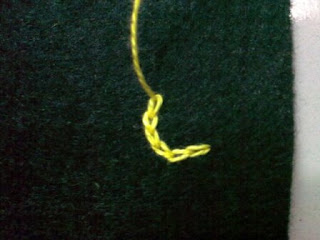 Aida's Creation: Tutorial: Jahitan2 Felt - Jahitan Rantai