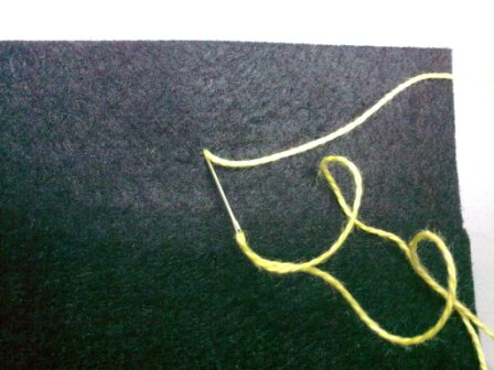 Aida's Creation: Tutorial: Jahitan2 Felt - Jahitan Rantai