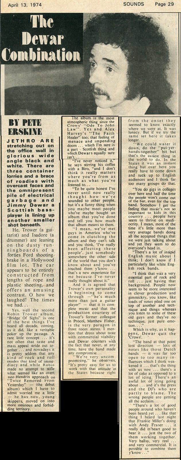 DAVID'S ROCK SCRAPBOOK: ROBIN TROWER