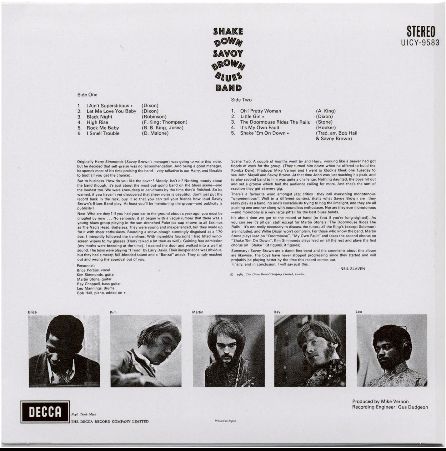 DAVID'S ROCK SCRAPBOOK: SAVOY BROWN / BOOGIE BROTHERS