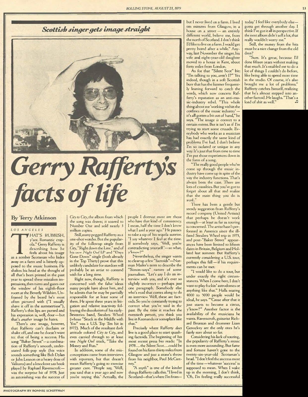DAVID'S ROCK SCRAPBOOK: Gerry Rafferty - A Memorial