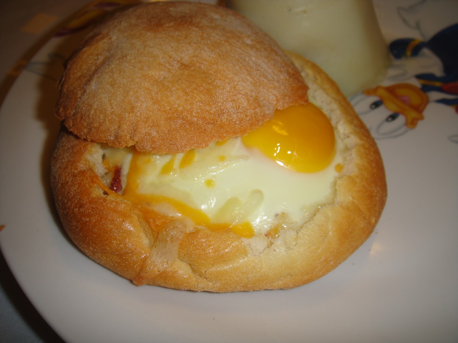 mis ilusiones: PAN CON HUEVO AL HORNO