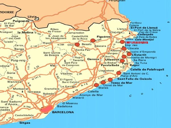 ESPAGNE - COSTA BRAVA - COSTA BLANCA - ANDALOUSIA - ETC.: PERALADA ...