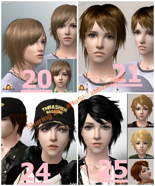 MoAndMoc.blogspot.com: Sims 2-Male- Hair