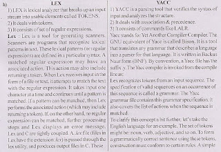 "System Programming @ D.I.E.T": Differentiate between LEX and YACC.