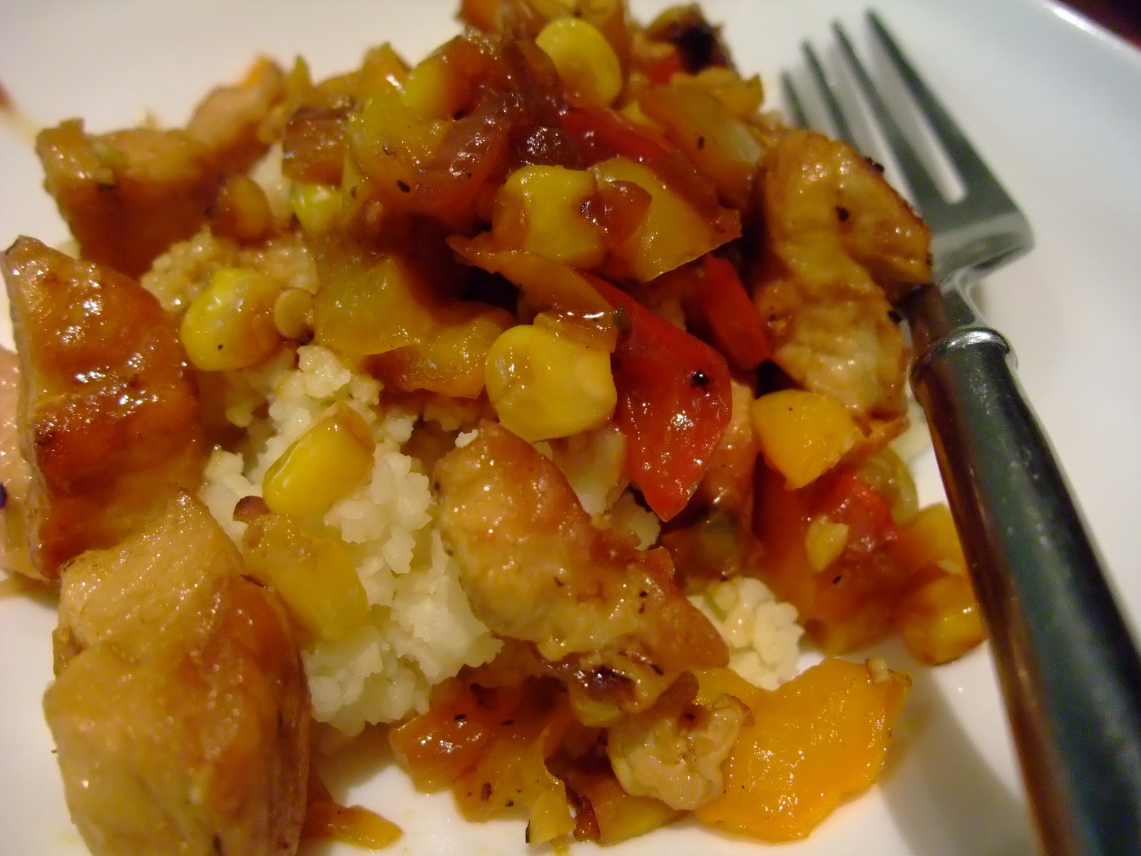 Jaana's kitchen: Turkey Strips with Peppers & Sweetcorn