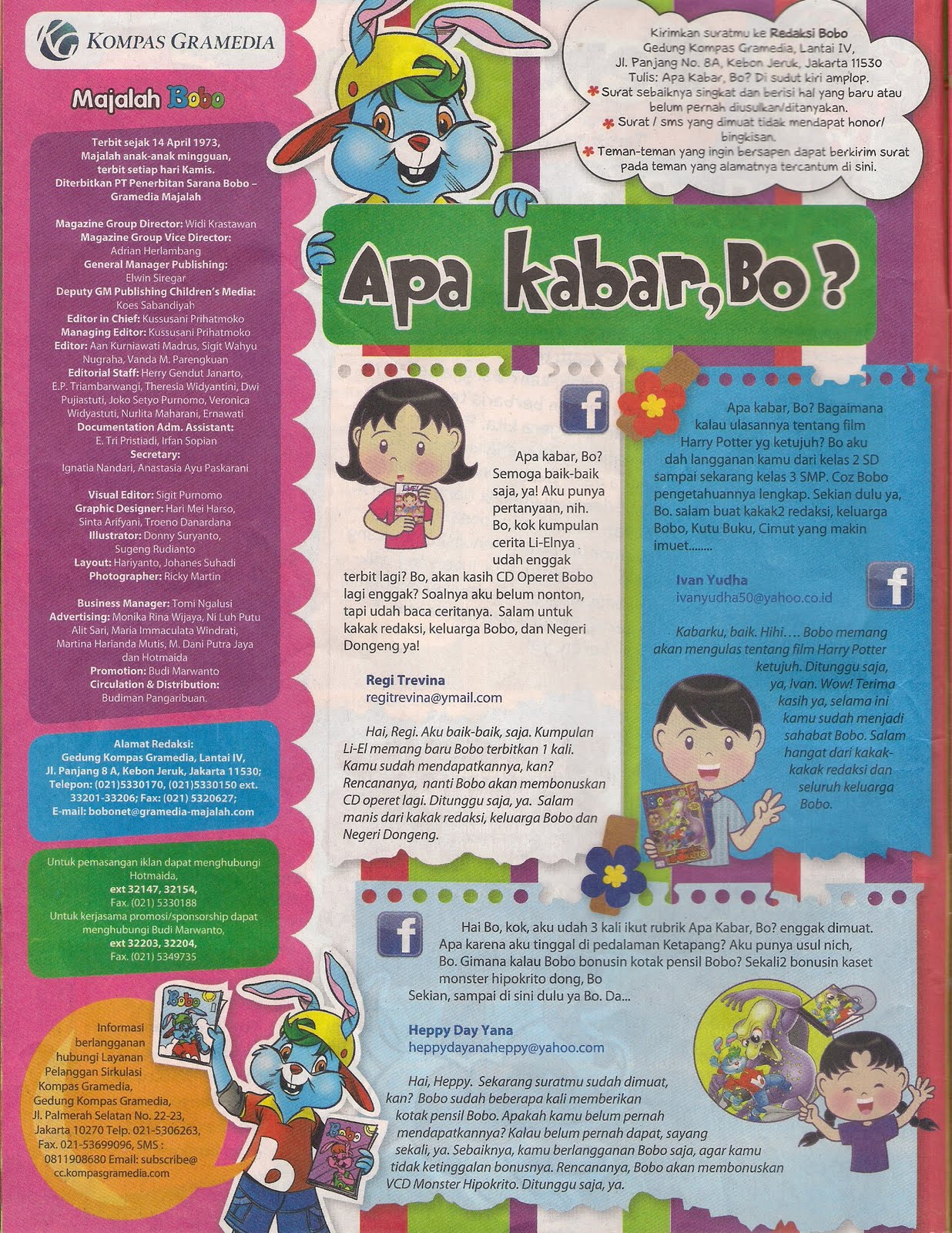 Bobo Kita: Apa Kabar, Bo?